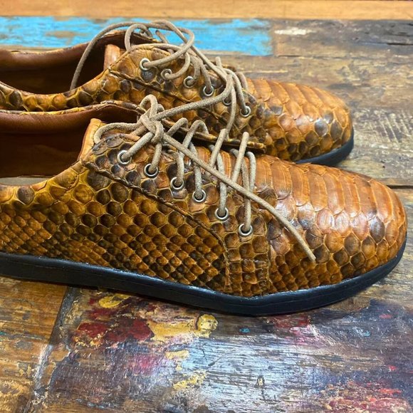 Custom Made | Shoes | Real Snake Skin Sneakers Casual Walking Shoes ...
